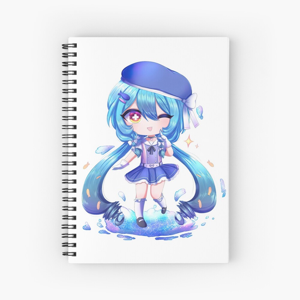 "Gacha Life Girl Blue, Gacha Life series" Spiral Notebook for Sale by ...