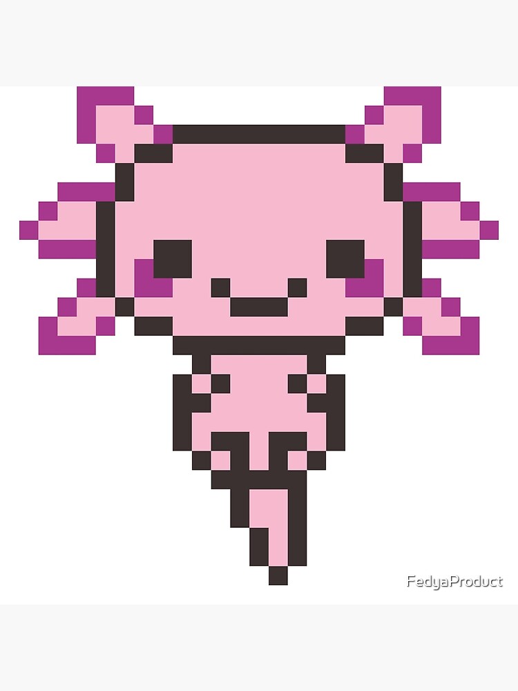 Minecraft Axolotl Face Printable For Download Minecraft Pixel Art