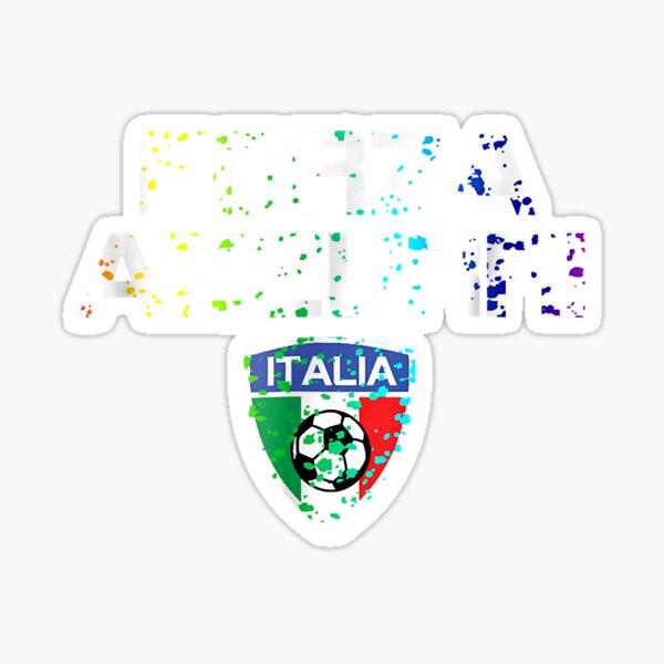 "Italia Jersey Forza Azzurri Paint Splatter Calcio Classic T-Shirt.png ...