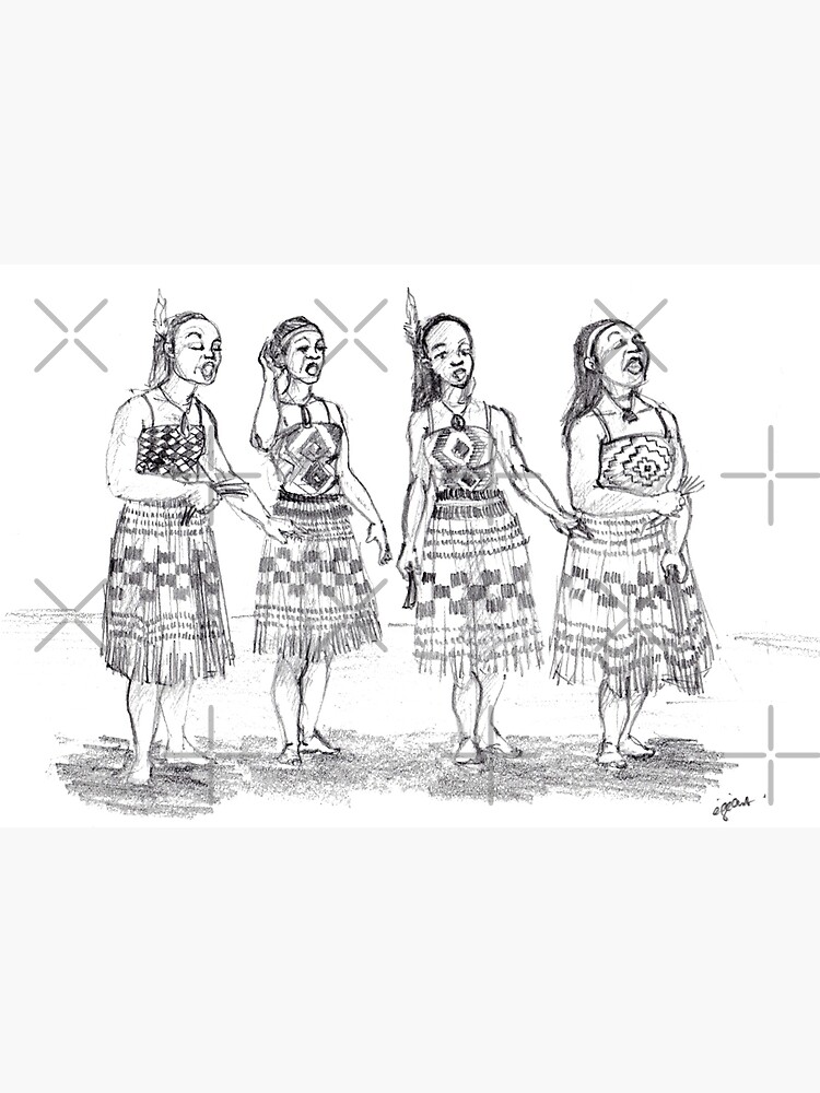 "Maori women pohiri" Art Print by EmilieGeant | Redbubble