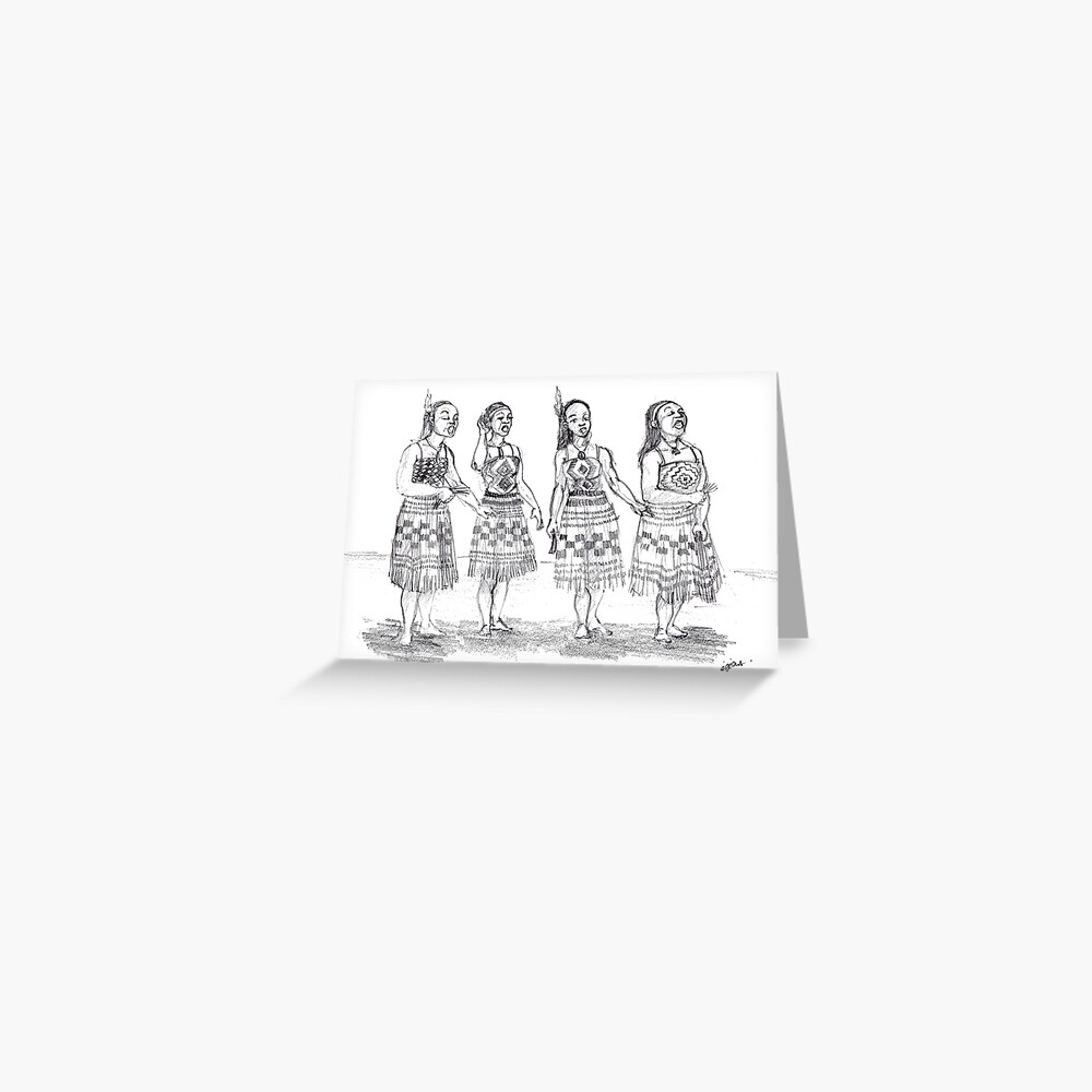 "Maori women pohiri" Greeting Card by EmilieGeant | Redbubble