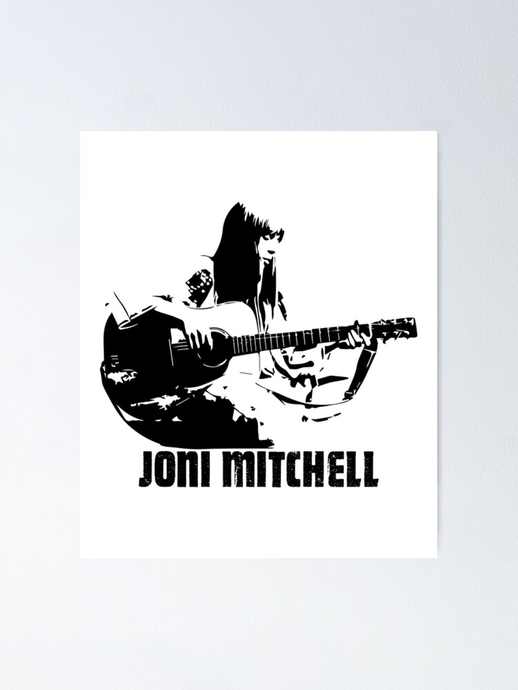 "Joni Mitchell Black Stencil designs" Poster for Sale by StaceyMitchel ...