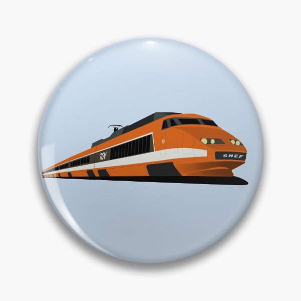 "TGV Orange High-Speed Train, SNCF TGV Sud-Est " Pin for Sale by ...