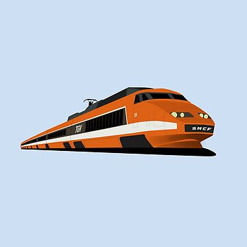 "TGV Orange High-Speed Train, SNCF TGV Sud-Est " Poster for Sale by ...