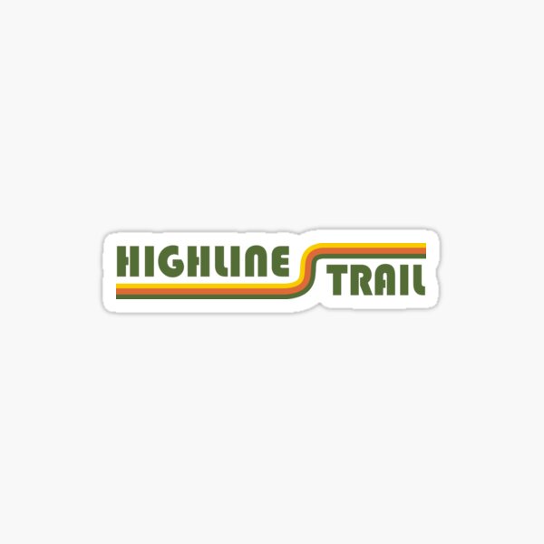 "Highline Trail Glacier National Park" Sticker for Sale by esskay ...