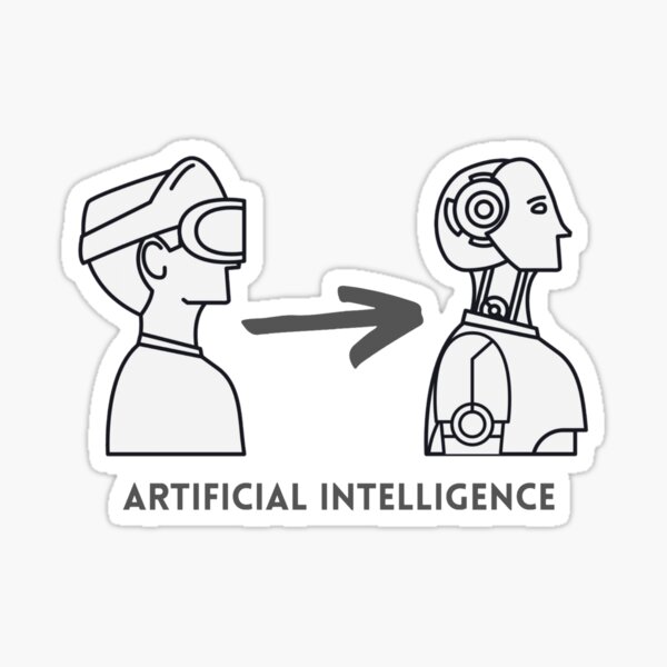 "Evolution - Artificial intelligence" Sticker for Sale by ...