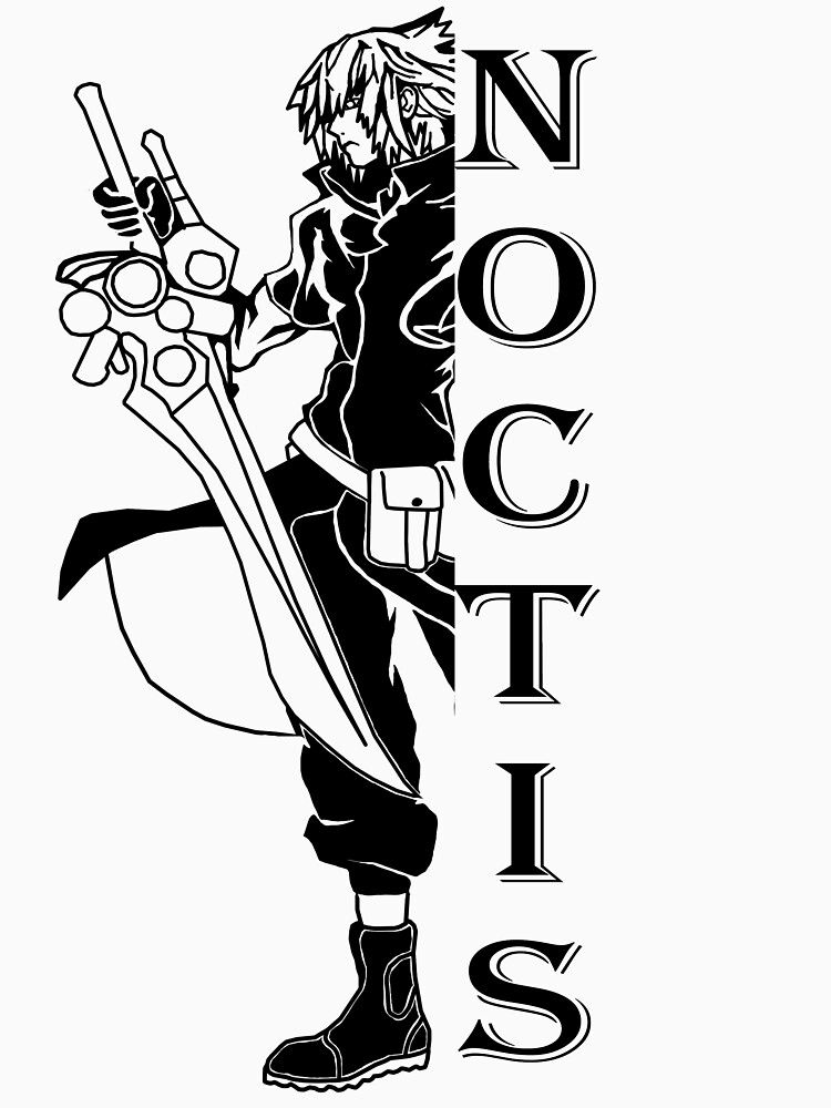 "Noctis Black Design" T-shirt for Sale by AngeliaLucis | Redbubble ...
