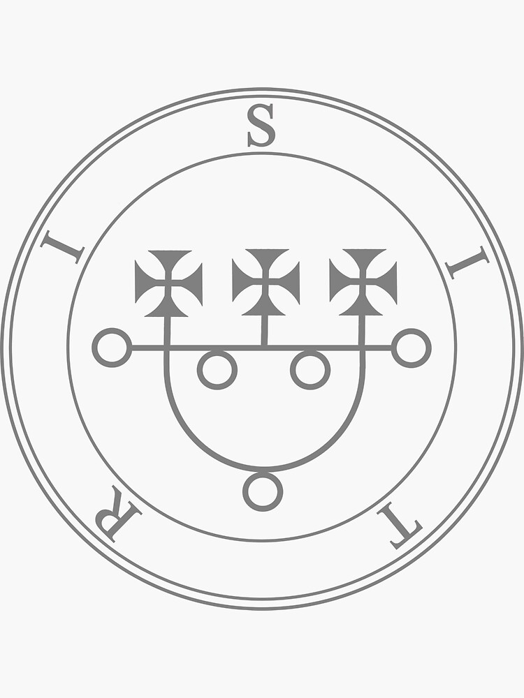 "Sitri - Goetia (grey)" Sticker for Sale by Shadow-Kingdom | Redbubble