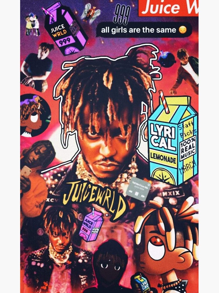 "Juice Wrld design" Sticker for Sale by chrisnika123 | Redbubble