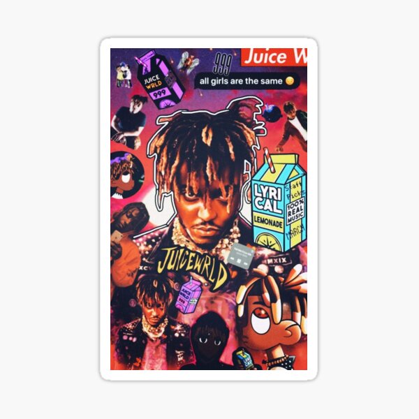 "Juice Wrld design" Sticker for Sale by chrisnika123 | Redbubble