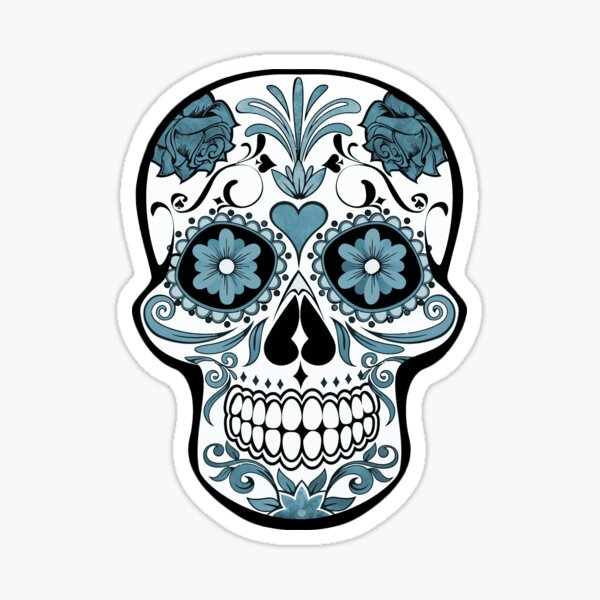 Decorative Skull Stickers | Redbubble