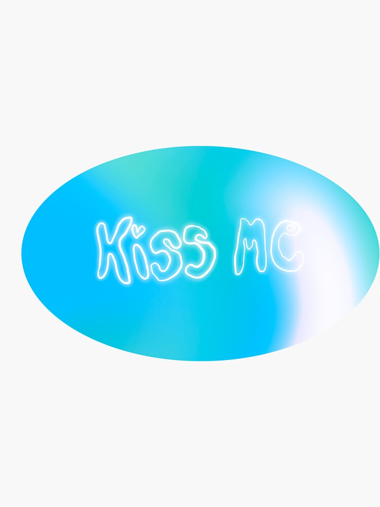 "Kiss Me Sticker Design Bloom Aesthetic" Sticker by scrapgirl | Redbubble