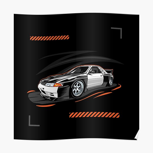 "Kopie des R32 Skyline GTR Godzilla jdm Posters" Poster von ASAKDESIGNS ...