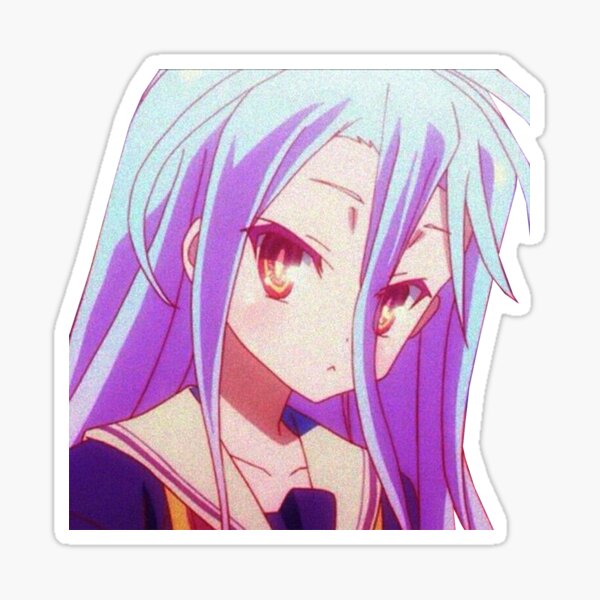 "Shiro (No Game No Life)" Sticker for Sale by kawaiicrossing | Redbubble