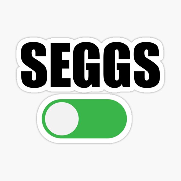 "Seggs design" Sticker for Sale by LukjanovArt | Redbubble