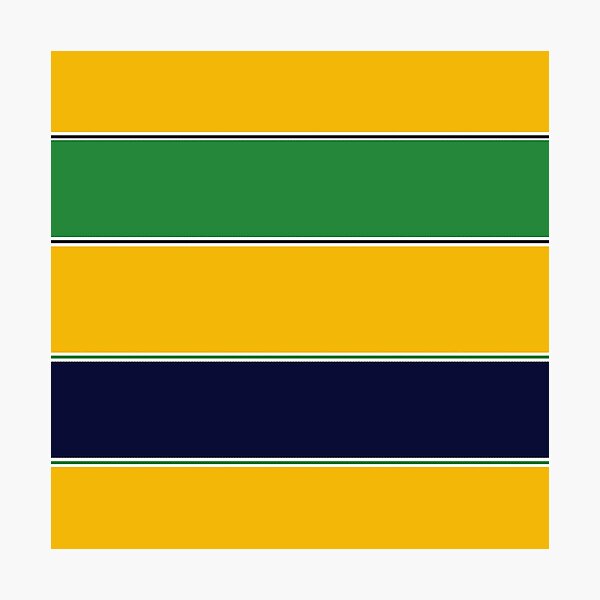 Lámina fotográfica «Esquema de color de Ayrton Senna» de Harley-Jay ...