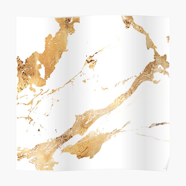 "Golden marble effect" Poster for Sale by PR0Designs | Redbubble