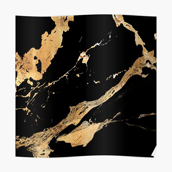 "Golden marble effect" Poster for Sale by PR0Designs | Redbubble