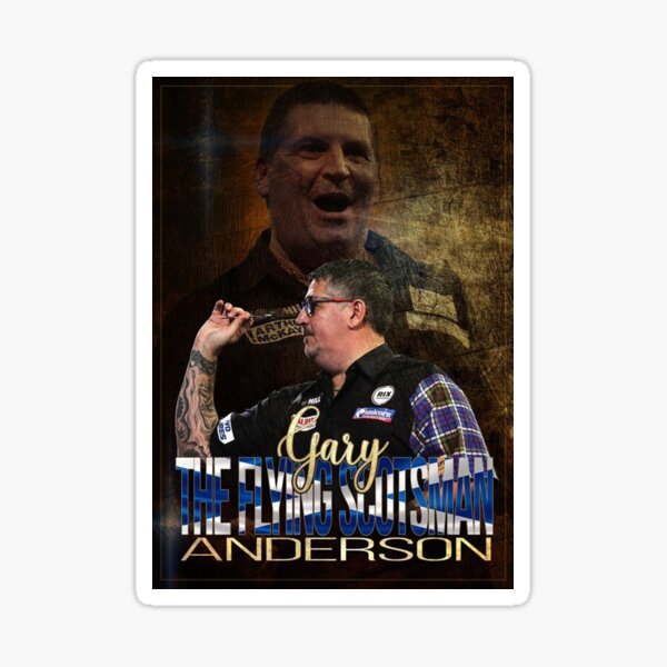 "Gary Anderson Darts Player" Sticker for Sale by charlesoliveri | Redbubble