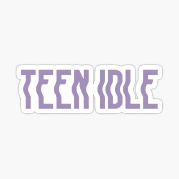 "teen idle " Sticker for Sale by musickiddo | Redbubble