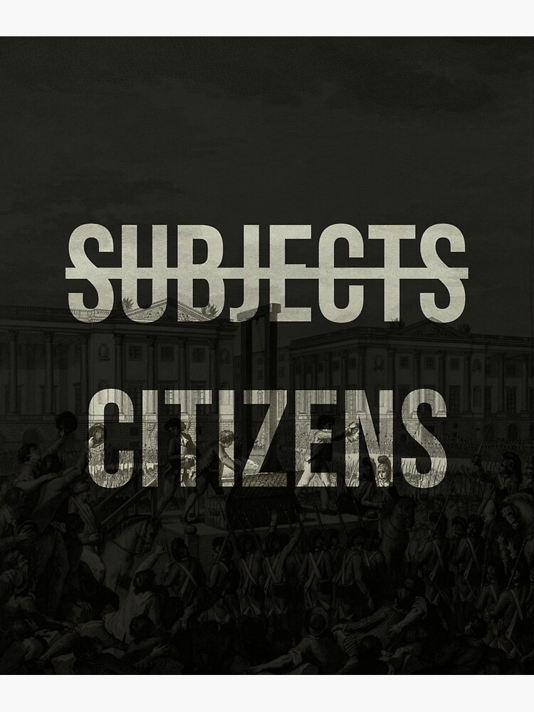 "Citizens Not Subjects" Sticker for Sale by dcfccortex | Redbubble
