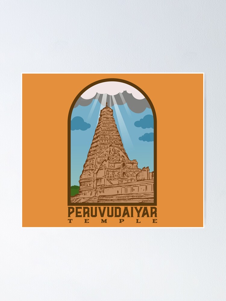 "Tanjore Peruvudaiyar Kovil temple" Poster for Sale by arstudioz ...
