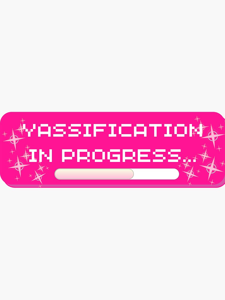 "Yassification in progress..." Sticker by Annatundi | Redbubble