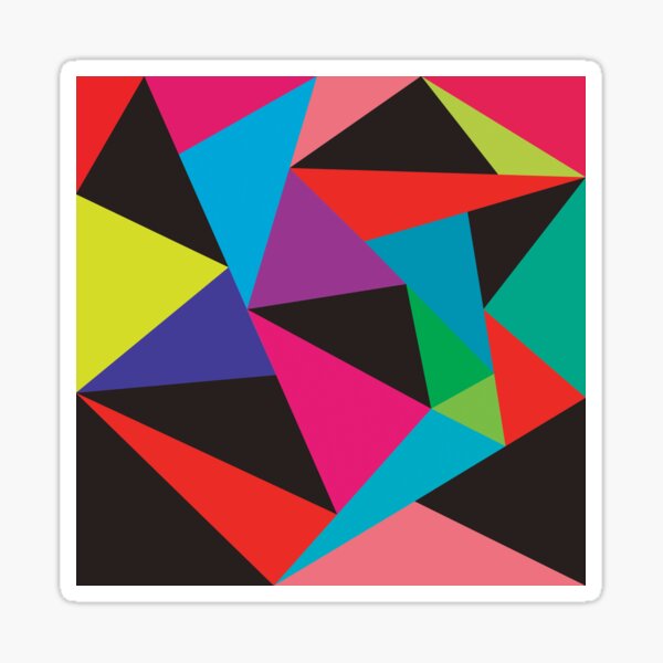 "Multi-color Triangle pattern 4" Sticker for Sale by BLMcreations ...