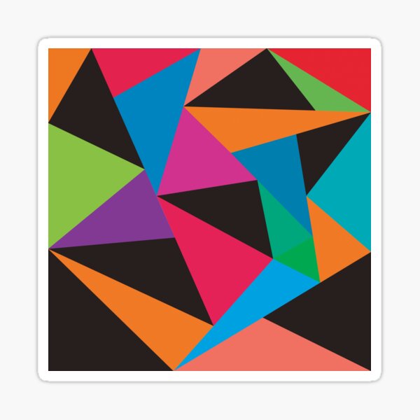 "Multi-color Triangle pattern 5" Sticker for Sale by BLMcreations ...