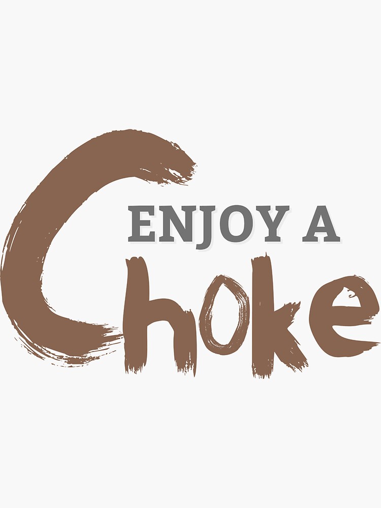 "Enjoy A Choke Funny Jiu Jitsu MMA T-Shirt" Sticker for Sale by world ...
