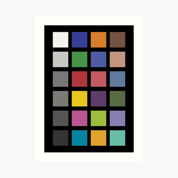"Camera Calibration Color Chart" Art Print for Sale by avperth | Redbubble