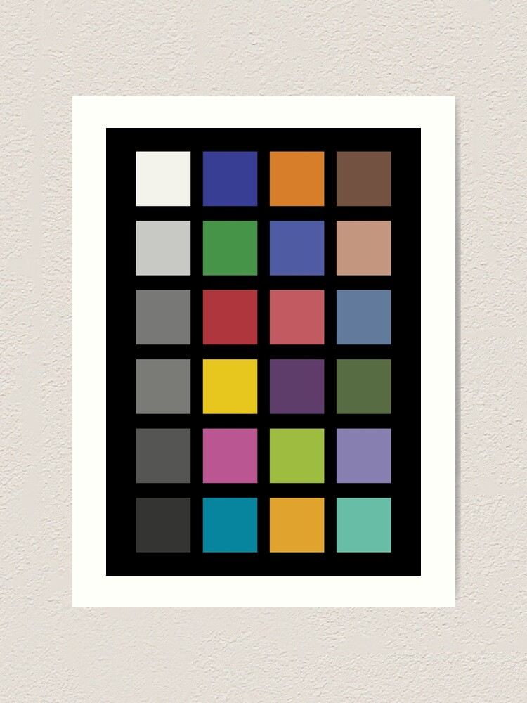 "Camera Calibration Color Chart" Art Print for Sale by avperth | Redbubble