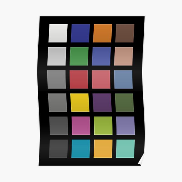 "Camera Color Chart" Poster for Sale by avperth | Redbubble