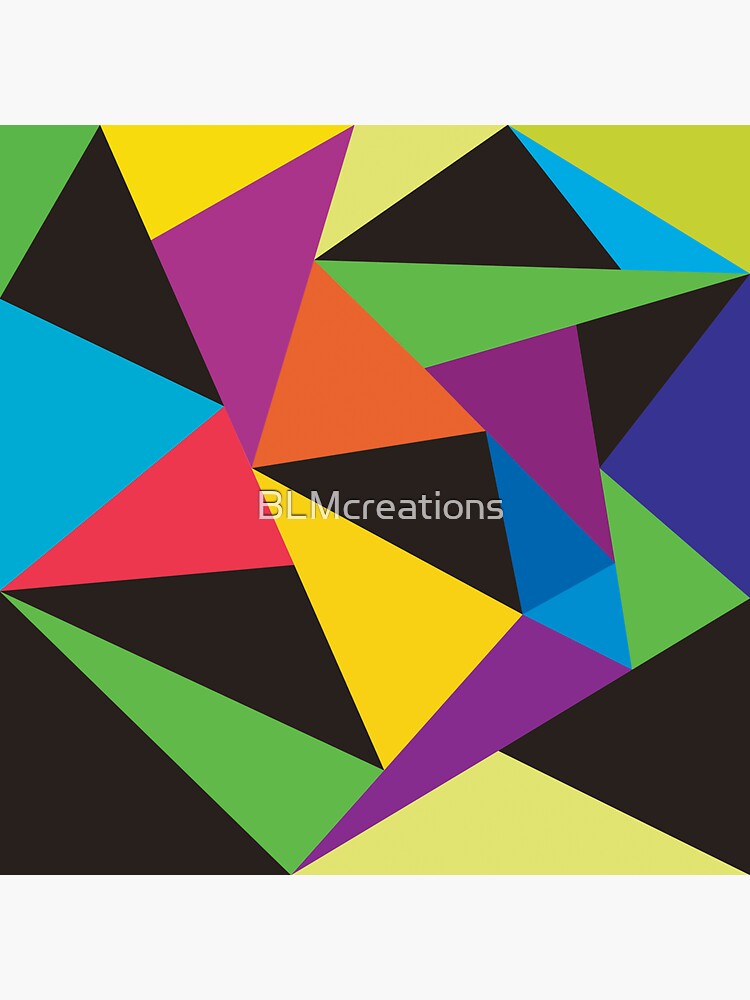 "Multi-color Triangle pattern 9" Sticker for Sale by BLMcreations ...