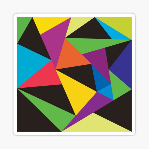 "Multi-color Triangle pattern 9" Sticker for Sale by BLMcreations ...