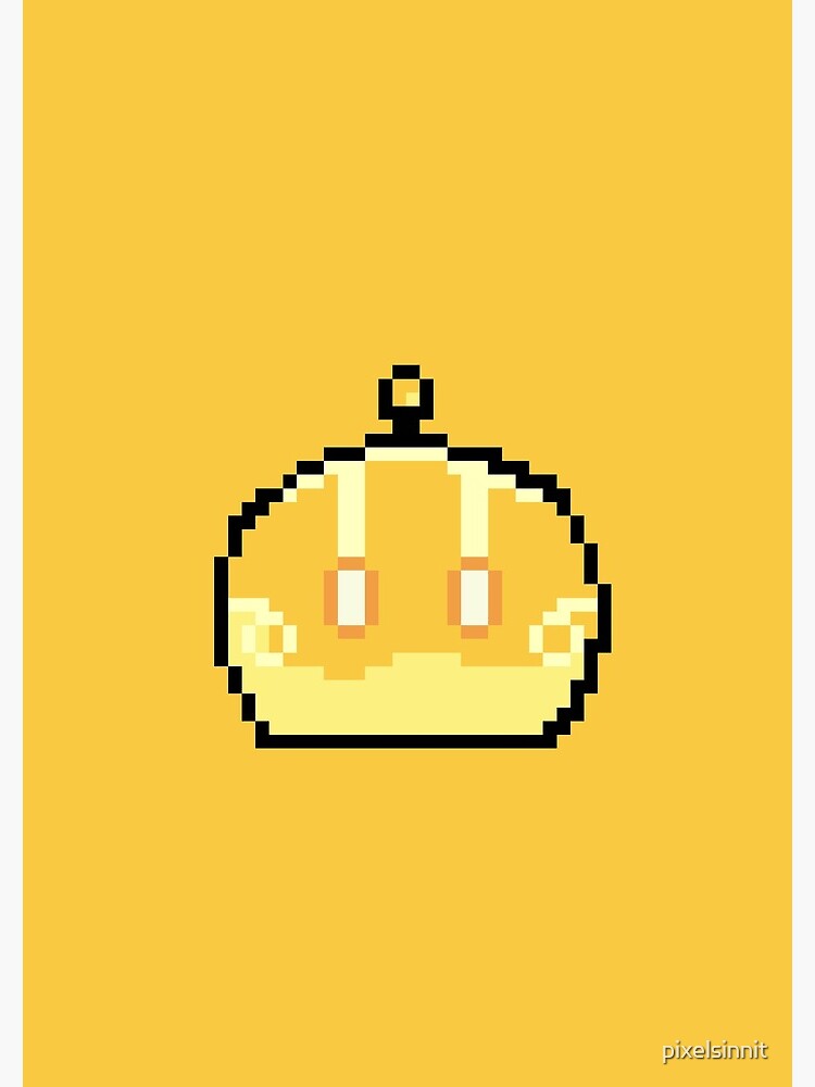 Genshin Impact Mutant Electro Slime Pixel Art Spiral Notebook For