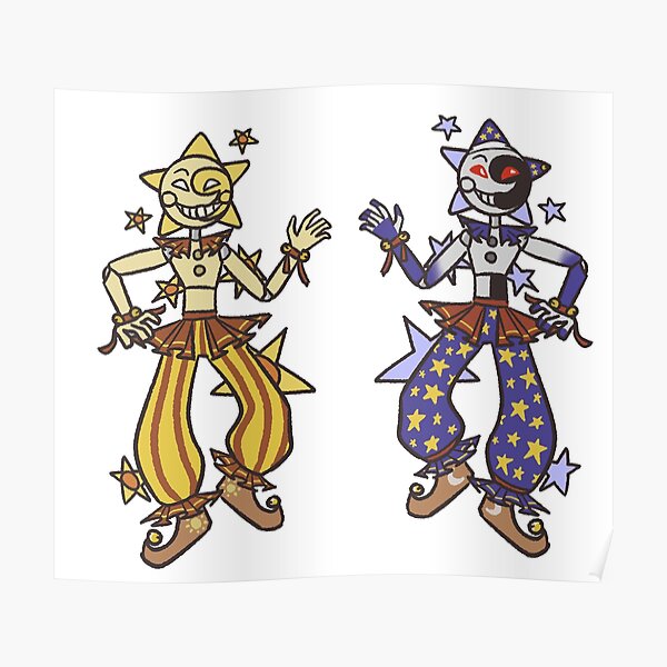 "Sundrop and Moondrop" Poster for Sale by vblue-art | Redbubble