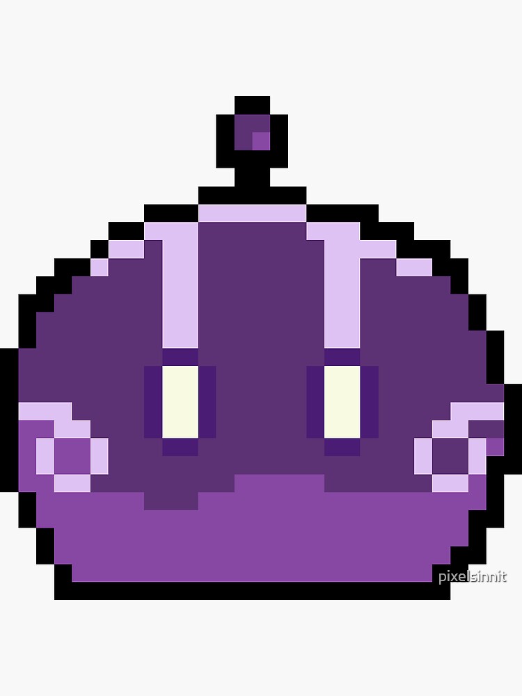 Sticker « Genshin Impact Electro Slime Pixel Art », par pixelsinnit ...