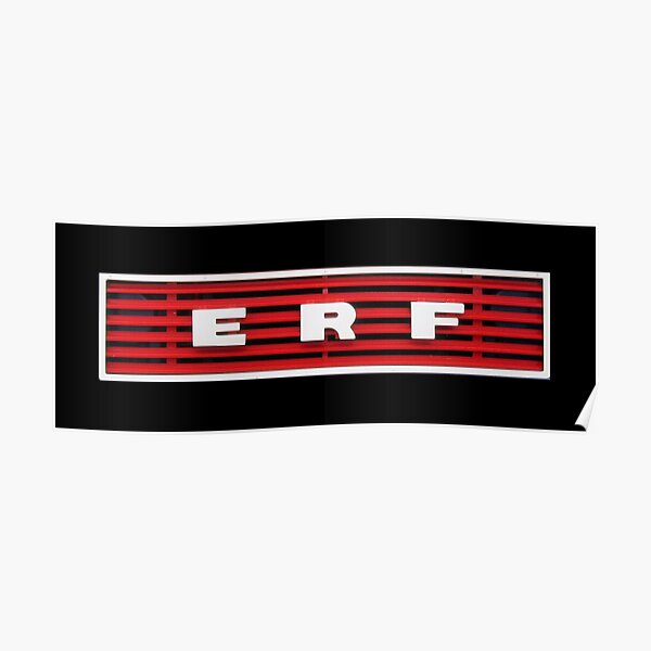 "ERF A Series 1970s classic lorry logo" Poster for Sale by ...