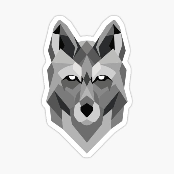 "wolf" Sticker by MrMarvell | Redbubble