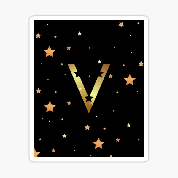 "V Letter Star" Sticker for Sale by Logomatic | Redbubble
