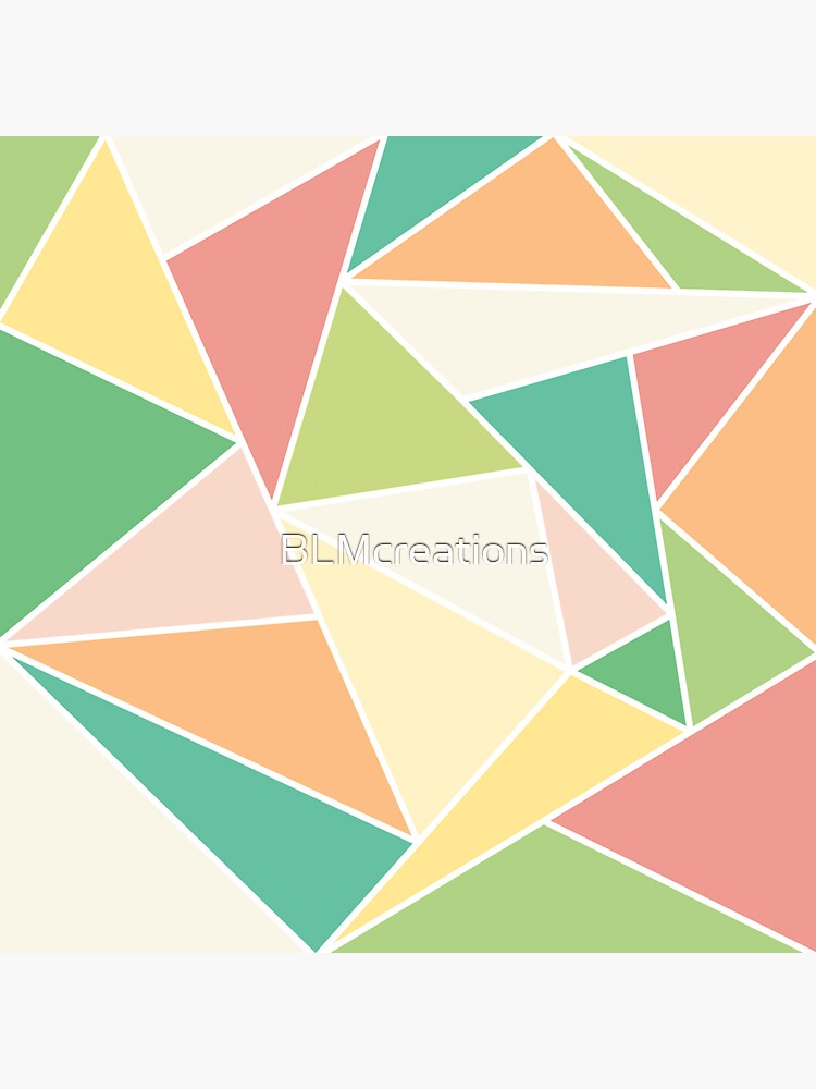 "Pastel Multi-color Triangle pattern 2" Sticker for Sale by ...