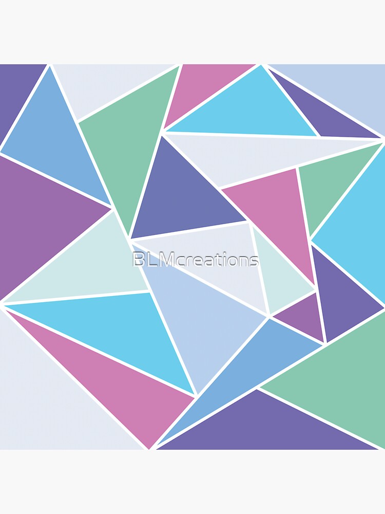 "Pastel Multi-color Triangle pattern 7" Sticker for Sale by ...