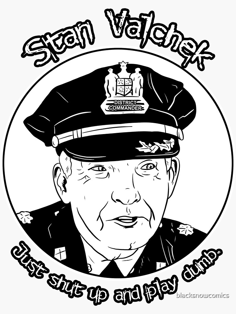 "Stanislaus 'Stan' Valchek - The Wire" Sticker for Sale by ...