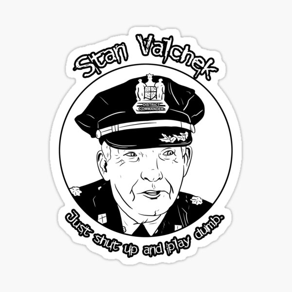 "Stanislaus 'Stan' Valchek - The Wire" Sticker for Sale by ...