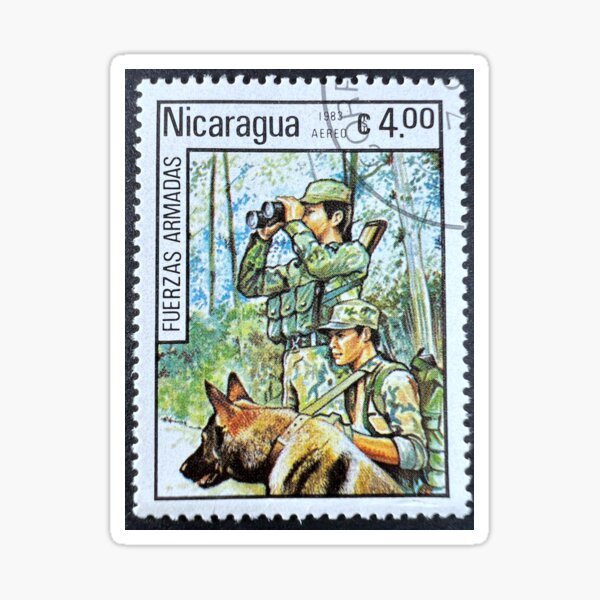 "German Shepherd Military Hero Dog 1983 Vintage Postage Stamp" Sticker ...