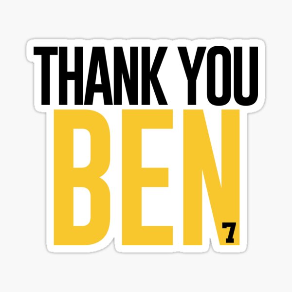 "Thank you Ben" Sticker for Sale by Lexi517 | Redbubble