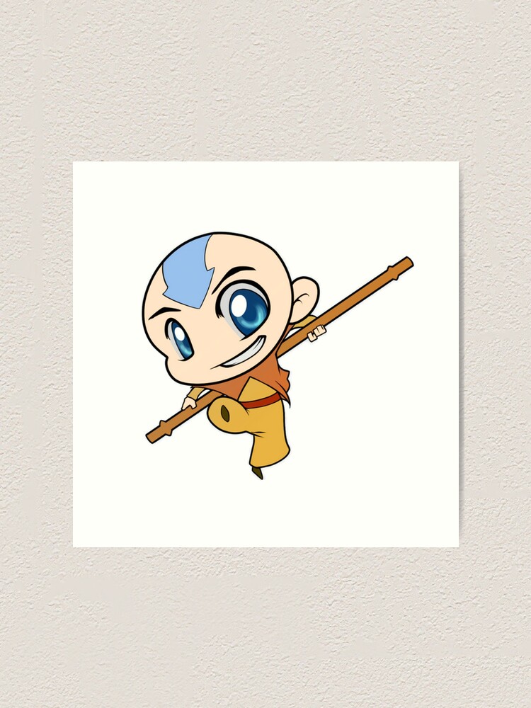 "Aang From Avatar the Last Airbender" Art Print for Sale by OkashaMalik ...
