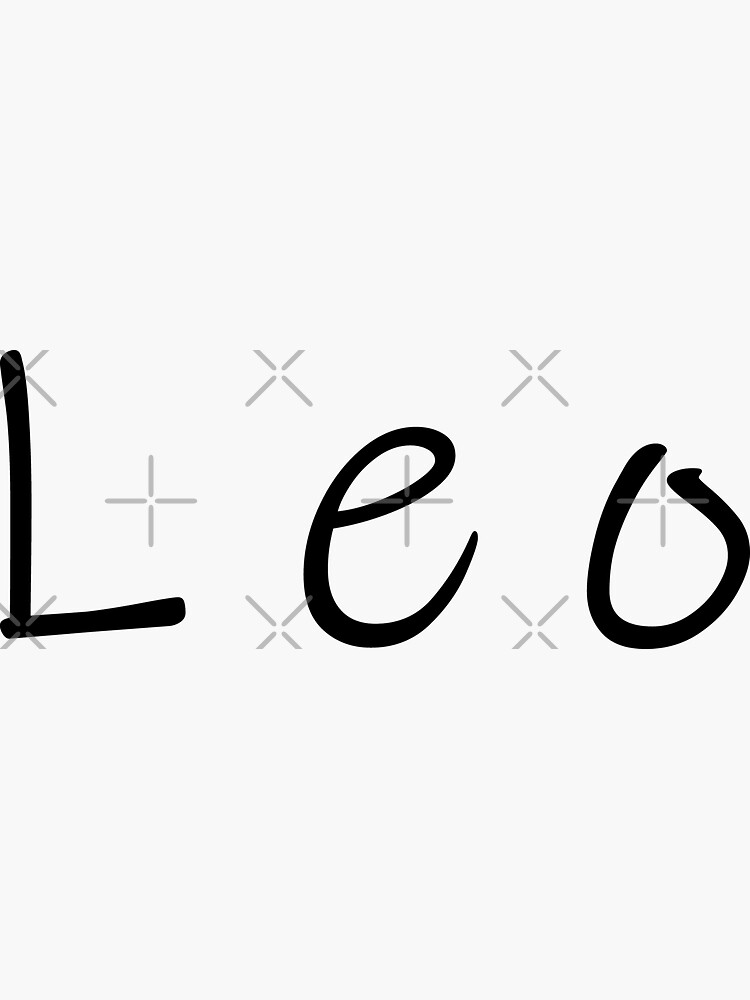 "Leo name" Sticker by gmstockstudio | Redbubble