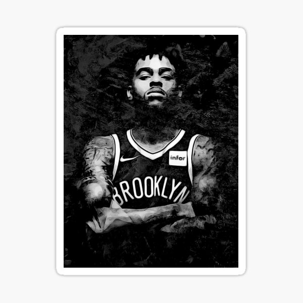 "D'Angelo Russell 1 Art Draw" Sticker for Sale by RobertKingART | Redbubble